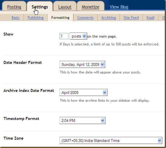 Modifying your Blogger template - e.g., Aspire | Blog Idol ro